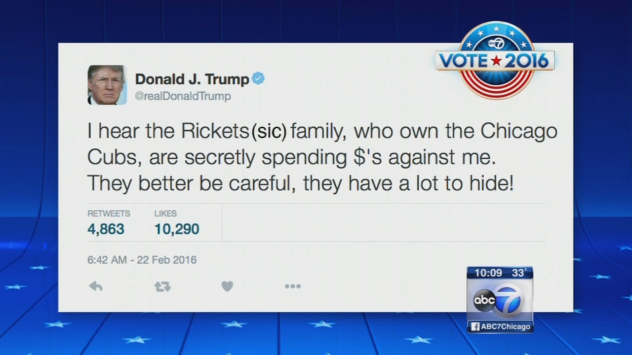 In Tweet, Donald Trump Blasts Ricketts Family - Reform for Illinois